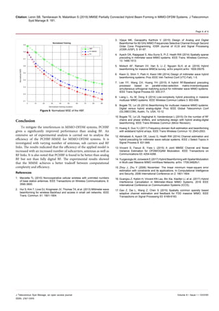 Mmse partially connected hybrid beam forming in mimo ofdm | PDF