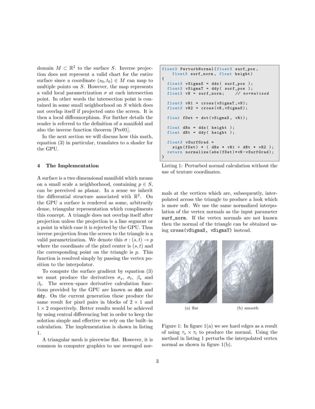 Bump Mapping Unparametrized Surfaces on the GPU | PDF