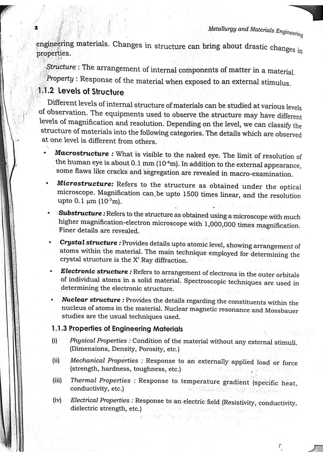 Metallurgy and Material Science and engineering book | PDF