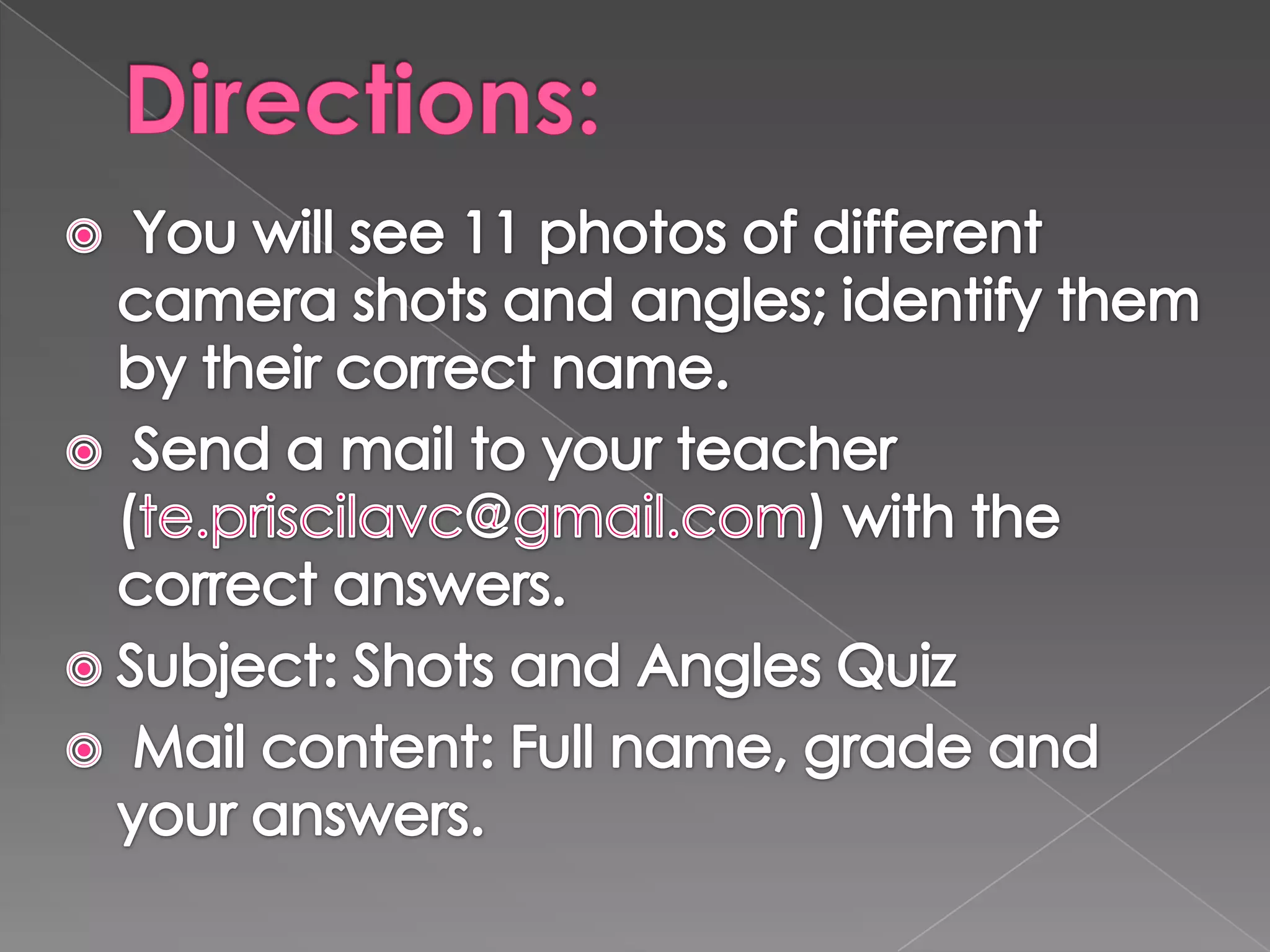 Camera Shots & Angles | PPT