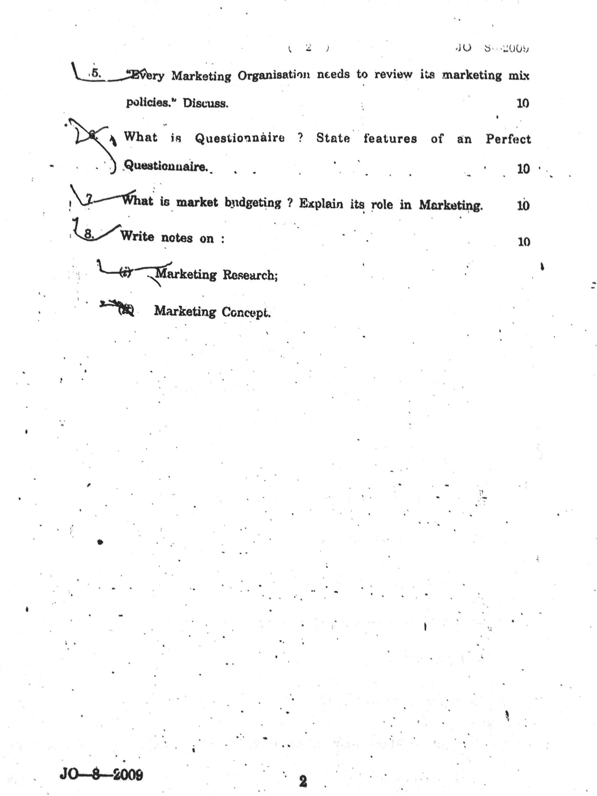 Functional Management Question paper Aurangabad MMS | PDF