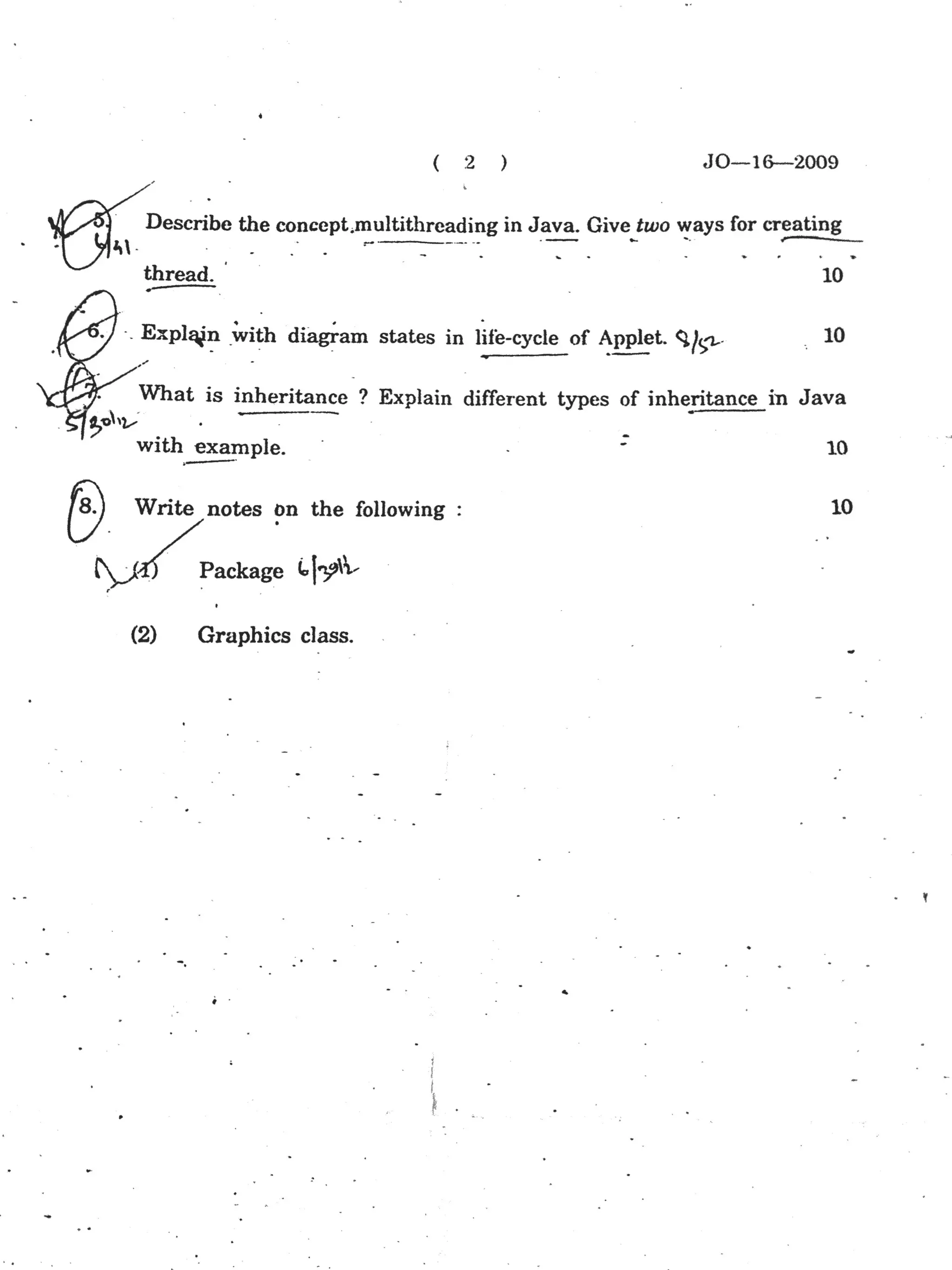 Java Programming Question Paper Aurangabad Mms Pdf