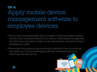 Securing Mobile Devices in the Workplace - Six Tips For Midsize ...