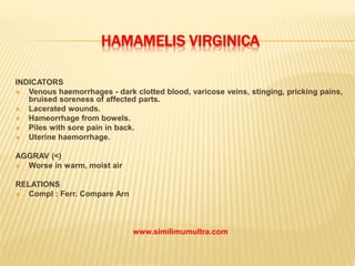 Homeopathy Materia Medica slideshow | PPTX