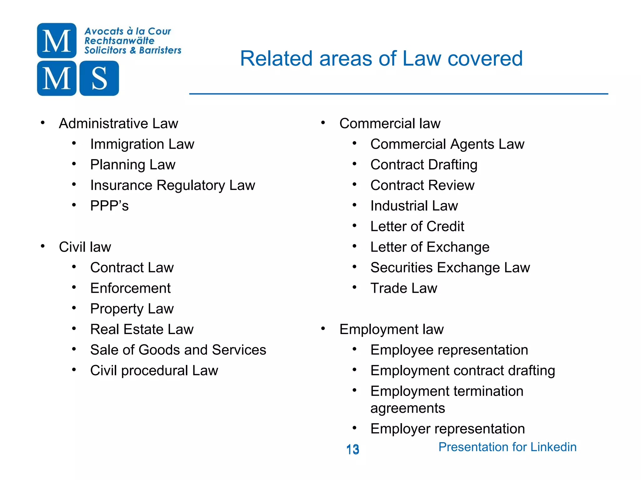 MMS-Legal Presentation | PPT