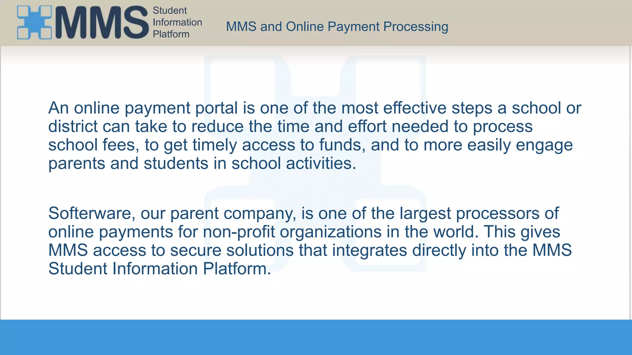 MMS Payment Portal | PPTX | Credit Cards | Personal Debt