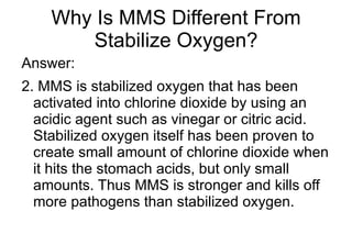 MMS Miracle Mineral Solution Top 10 Questions | PPT