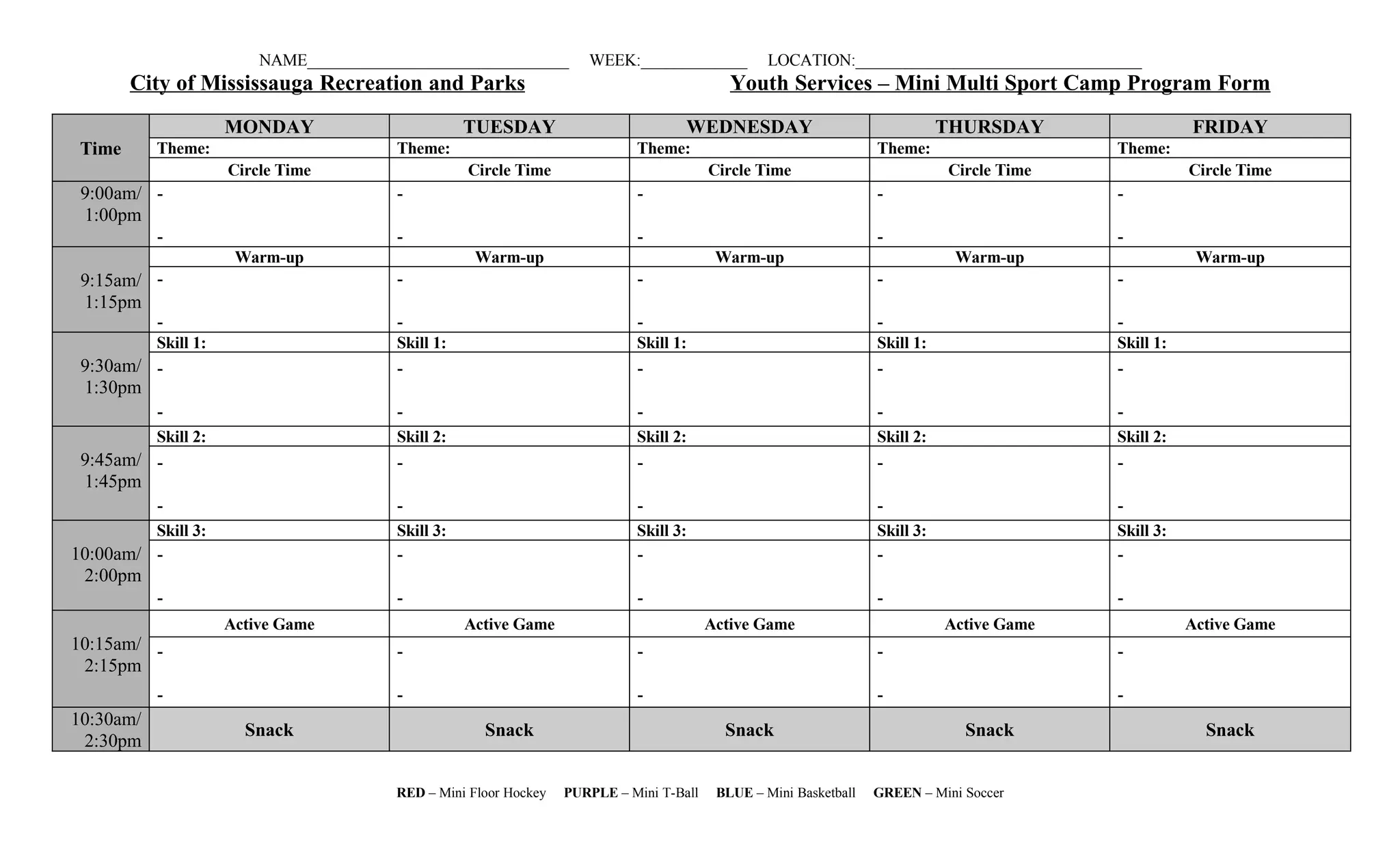 Mms Program Form 2009 | DOC