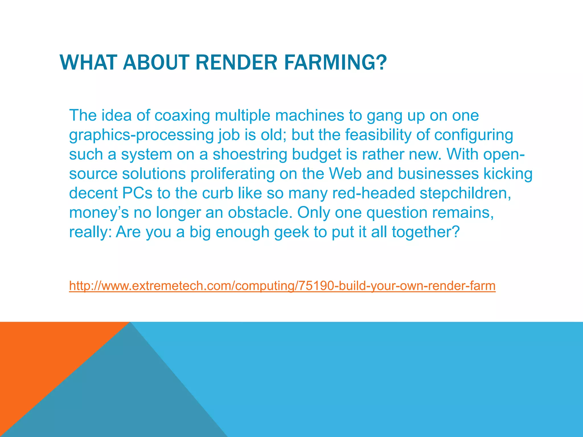 Render farm | PPT