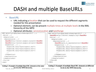 Distributed DASH Dataset | PPT