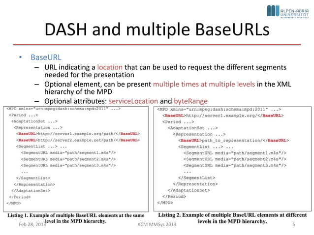 Distributed DASH Dataset | PPT