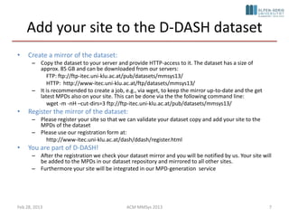 Distributed DASH Dataset | PPT