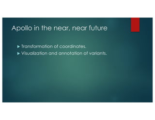 JBrowse & Apollo Overview - for AGR | PPT