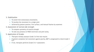 mmt notes and references for physiotherapy students | PPT