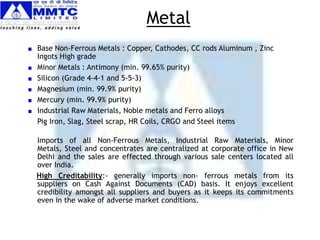 Minerals and Metal trading corp | PPTX