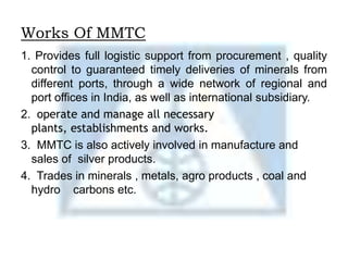 Minerals and Metal trading corp | PPTX