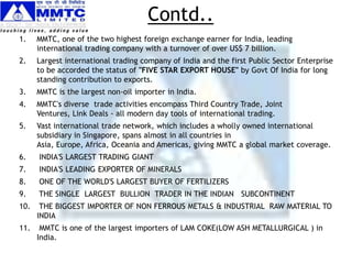 Minerals and Metal trading corp | PPT