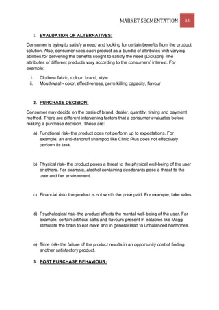 Term paper on market segmentation | DOCX