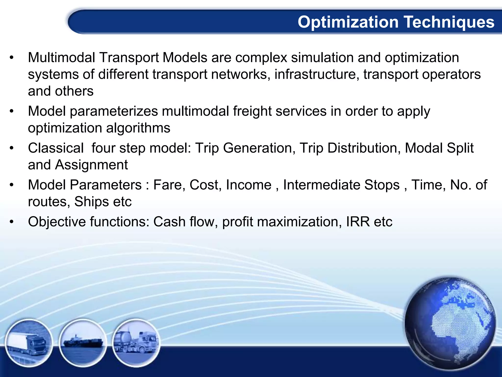 Multimodal Transport in an Indian Perspective | PPTX