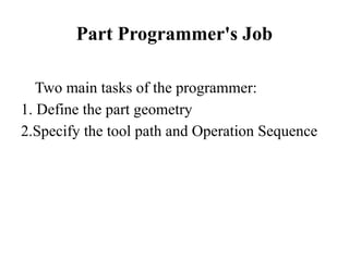 MMT final CNC part programming mechanical engineering | PPT