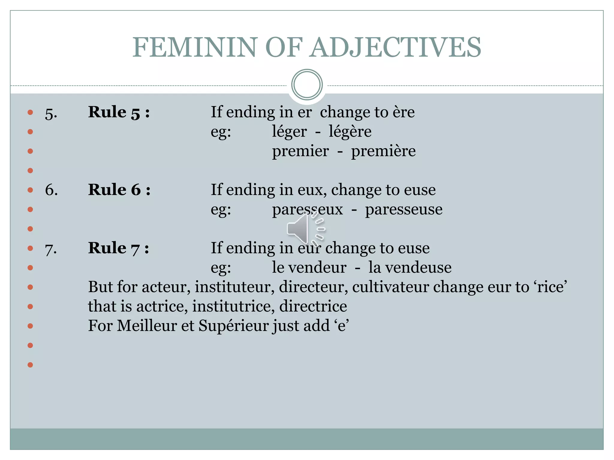 Les adjectifs | PPTX