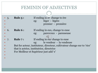 Les adjectifs | PPTX
