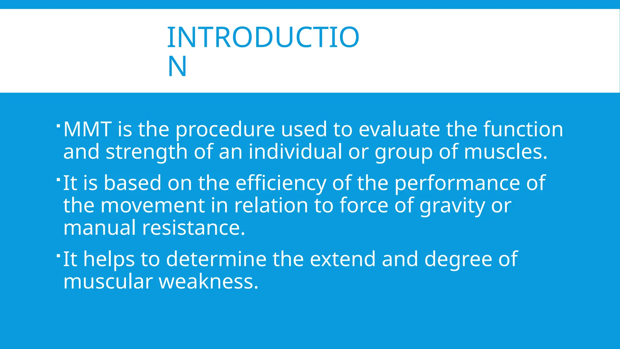 MANUAL MUSCLE TESTING OF CORE MUSCLES (abdominals) | PPTX