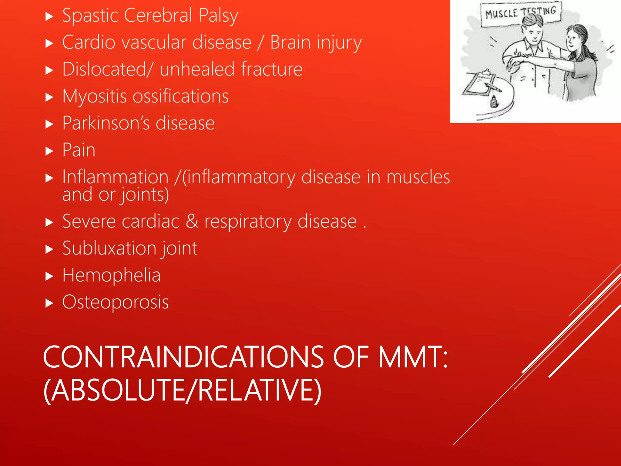 Basic concepts of Manual Muscle Testing (MMT) | PPT