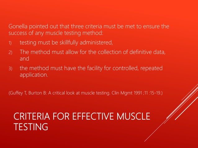 Basic Concepts Of Manual Muscle Testing Mmt Ppt