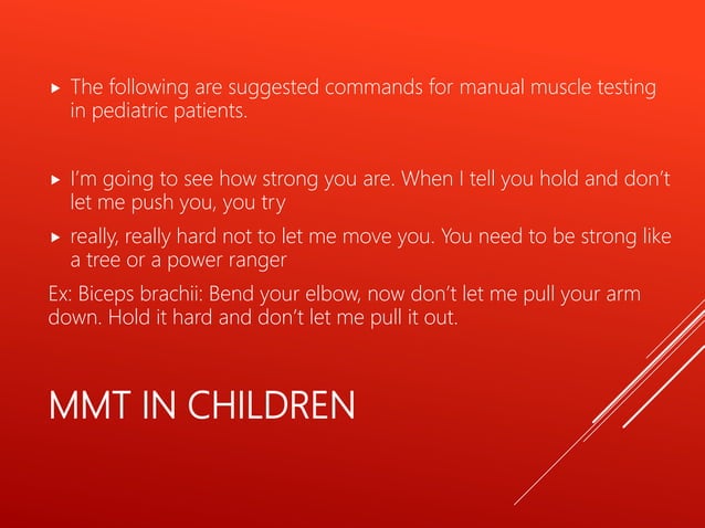 Basic Concepts Of Manual Muscle Testing Mmt Ppt