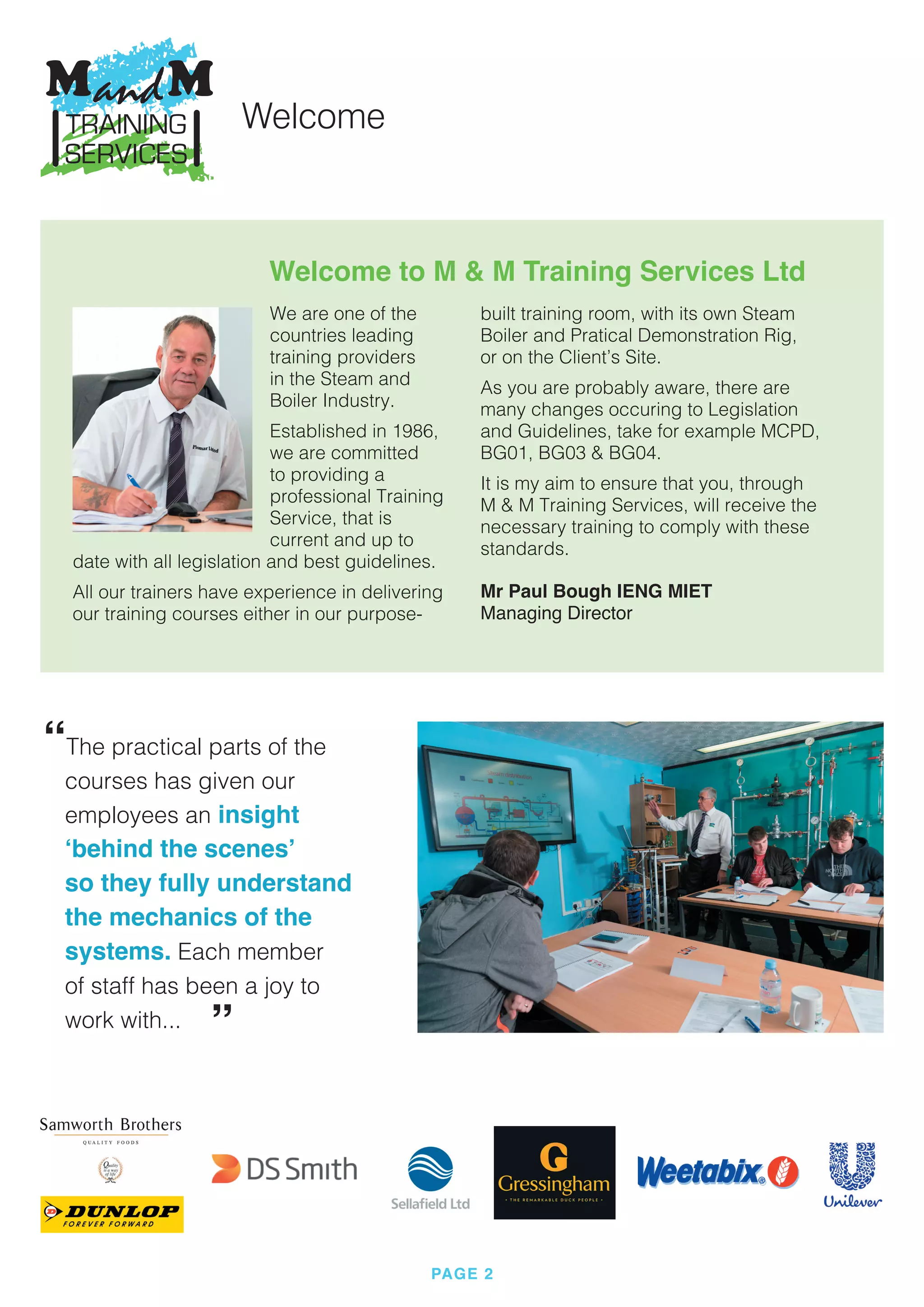 M and M Training brochure 2019 | PDF