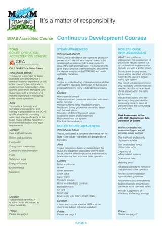 M and M Training brochure 2019 | PDF