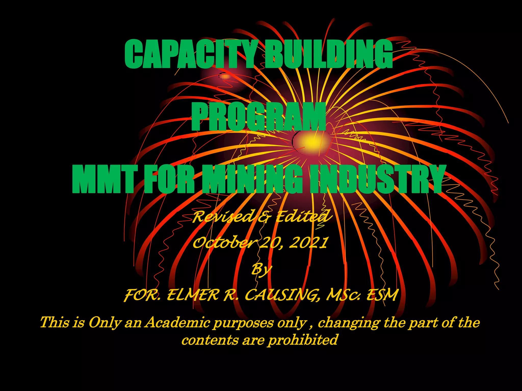 MMT PROCEDURE FOR MINING INDUSTRY | PDF
