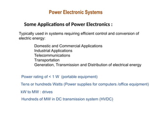 Electrical Drives - An application of Power Electronics ppt | PPT