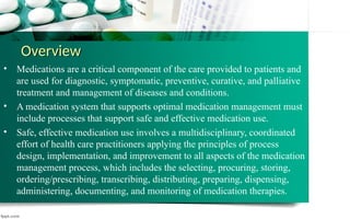 medication management and safe medication administration techniques in ...