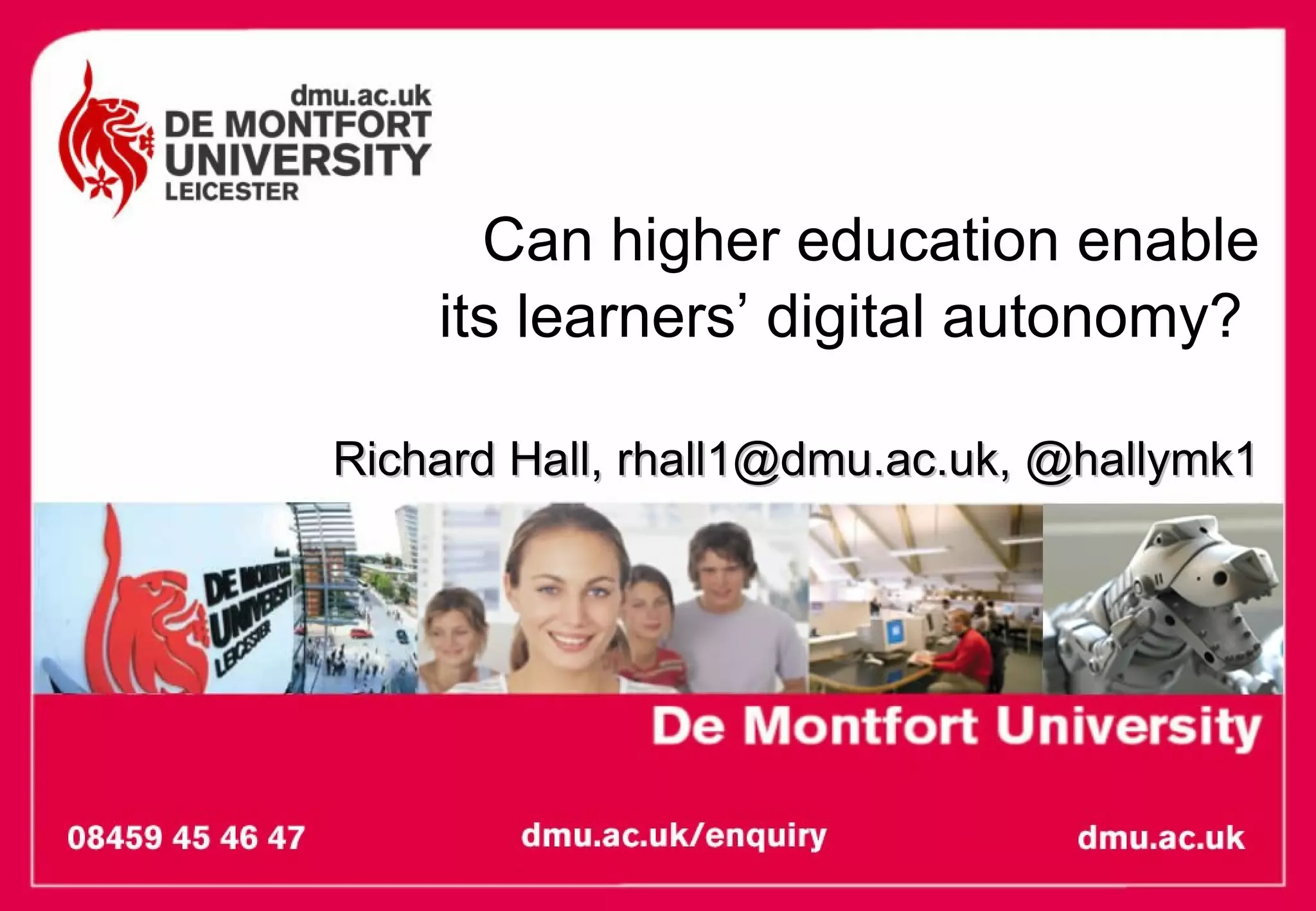Richard Hall MMU Presentation | PPT