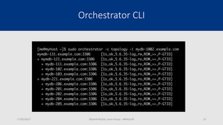 MMUG18 - MySQL Failover and Orchestrator | PPT