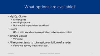 MMUG18 - MySQL Failover and Orchestrator | PPT