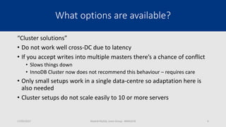 MMUG18 - MySQL Failover and Orchestrator | PPT