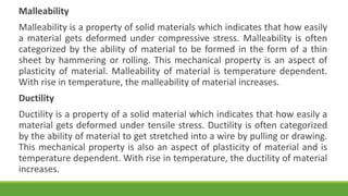 Material and Metallurgy Introduction | PPTX