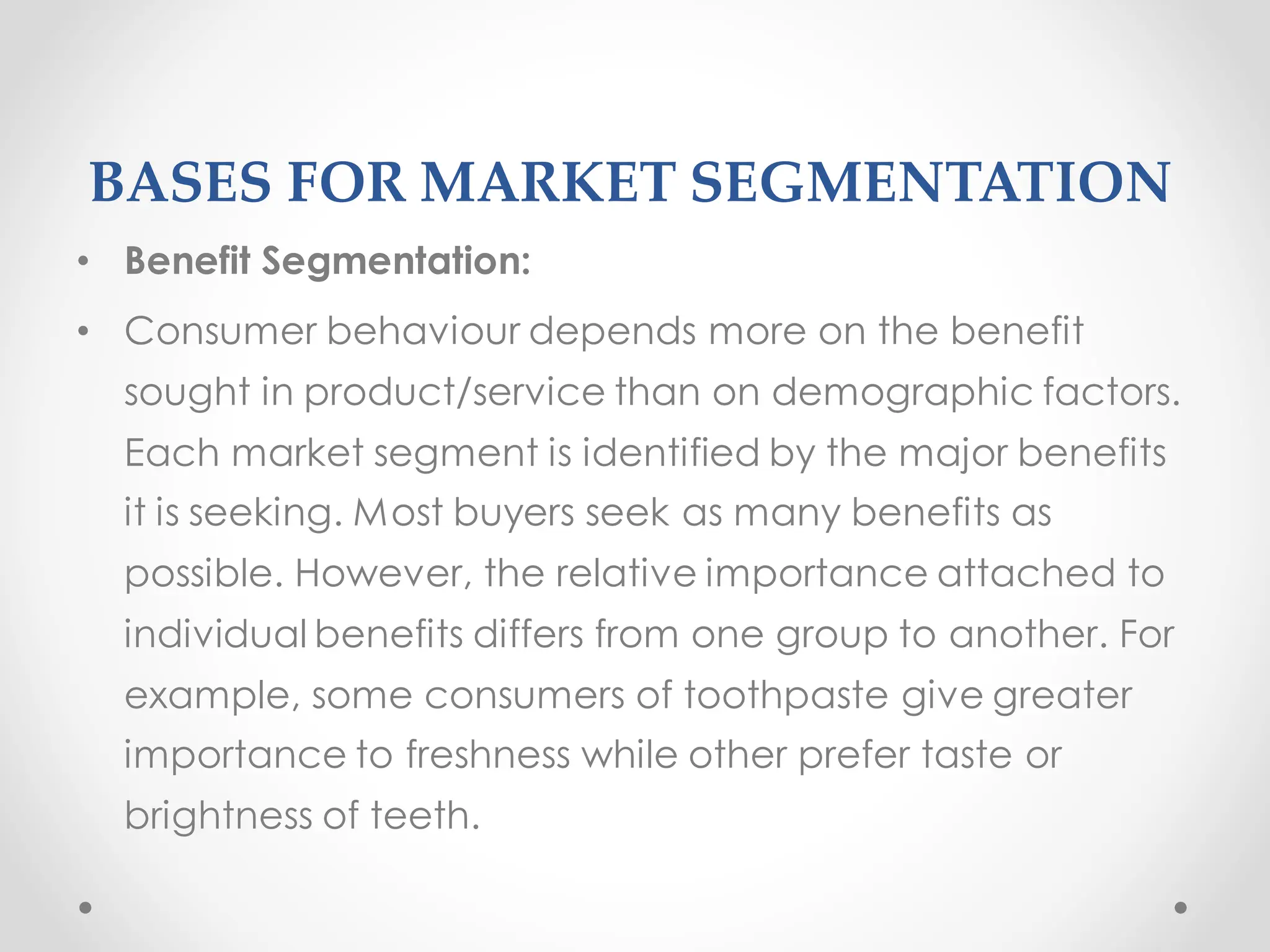 Marketing segmentation, Needs , Basics of segmentation | PDF