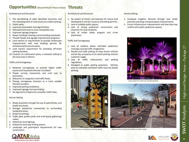 Urban Design SWOT Analysis, Doha, Qatar | PDF