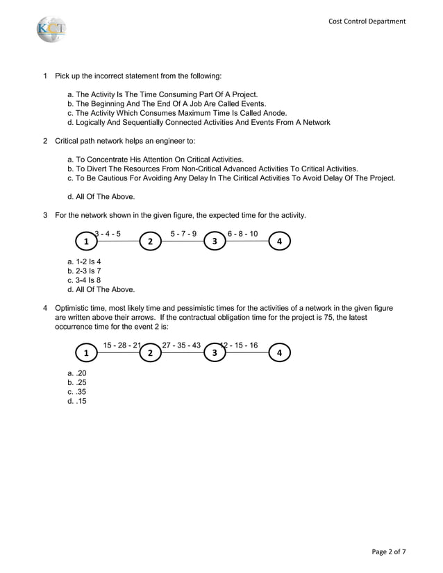 Mmup questionnaire 10 | PDF | Civil Engineering Industry | Industries