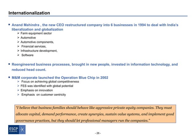 Mahindra and Mahindra Farm equipment setcor | PPT