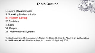 MMW-Part-4 Notes about Mathematical Problem Solving.pptx