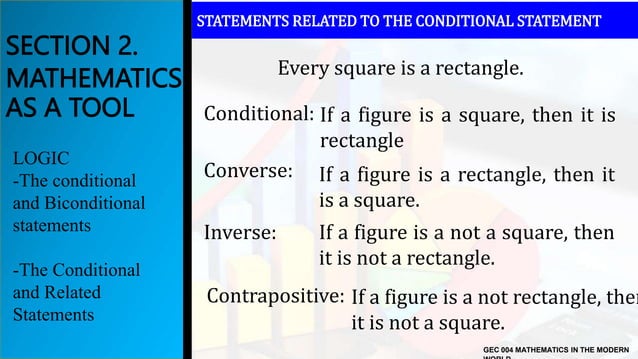MMW- WEEK 17- CONDITIONAL STATEMENTS.pptx | Chemistry | Science