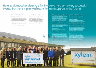 OUR MONTECCHIO XYLEM AWS SITE IS CHAMPIONING OUR COMMUNITY ...
