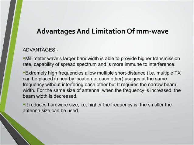 Mm wave | PPT