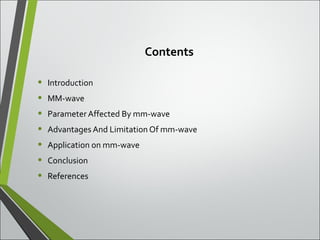 Mm wave | PPT