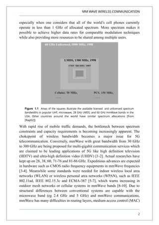 mm waves wireless communication of 5g technology | DOCX